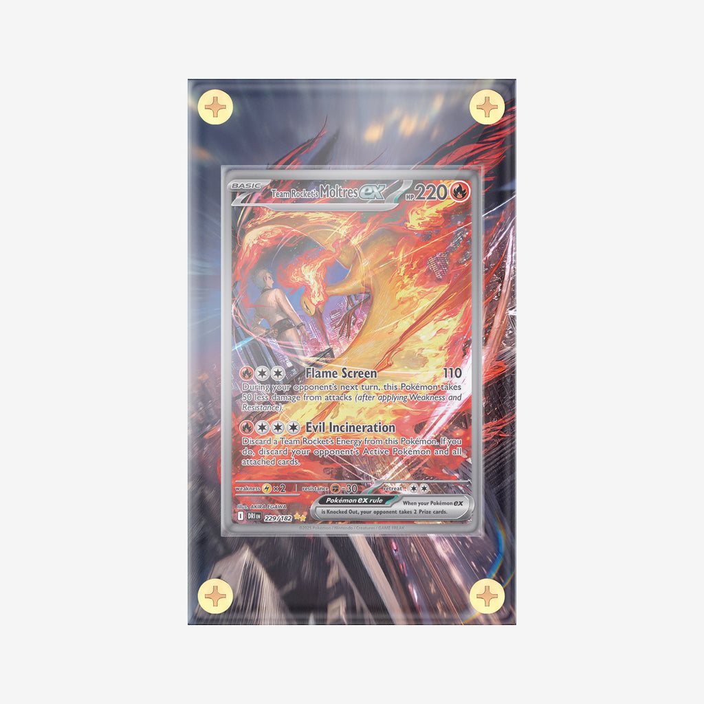 Team Rocket's Moltres SIR: Destined Rivals - Pokemon Infinity Frames